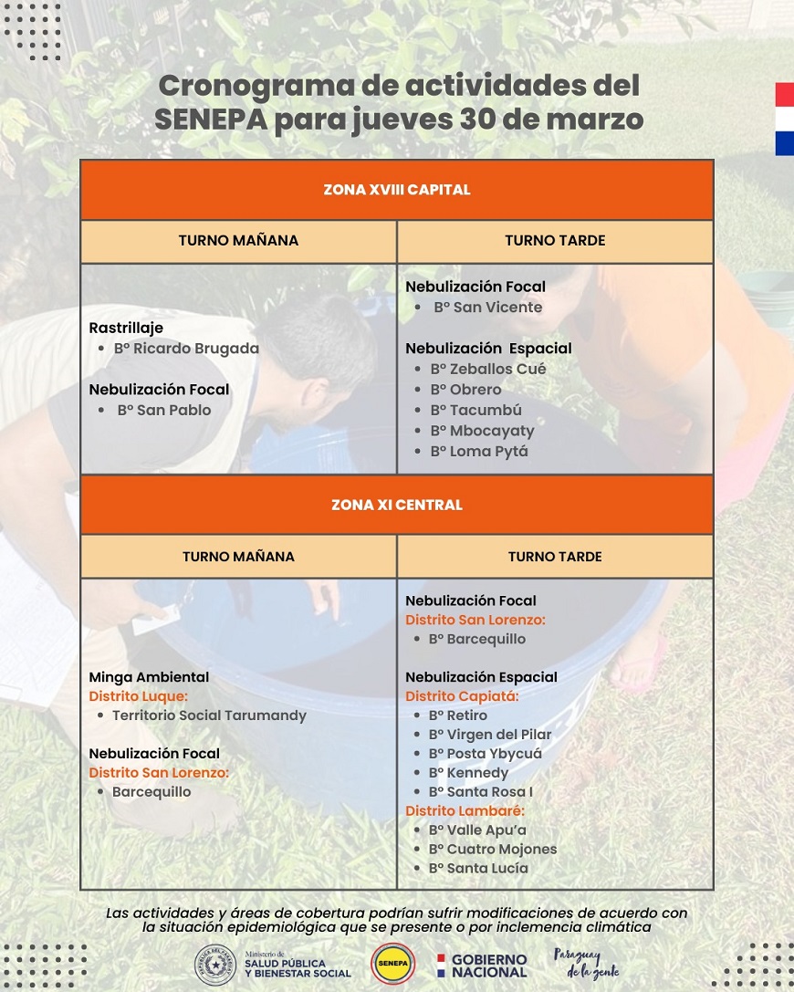 Diario HOY | Acciones contra la chikunguña: cronograma del SENEPA en ...