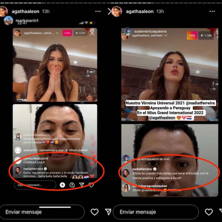 Diario HOY | Nadia Ferreira expresa su apoyo a Agatha León en el Miss Grand: "La corona es tuya"