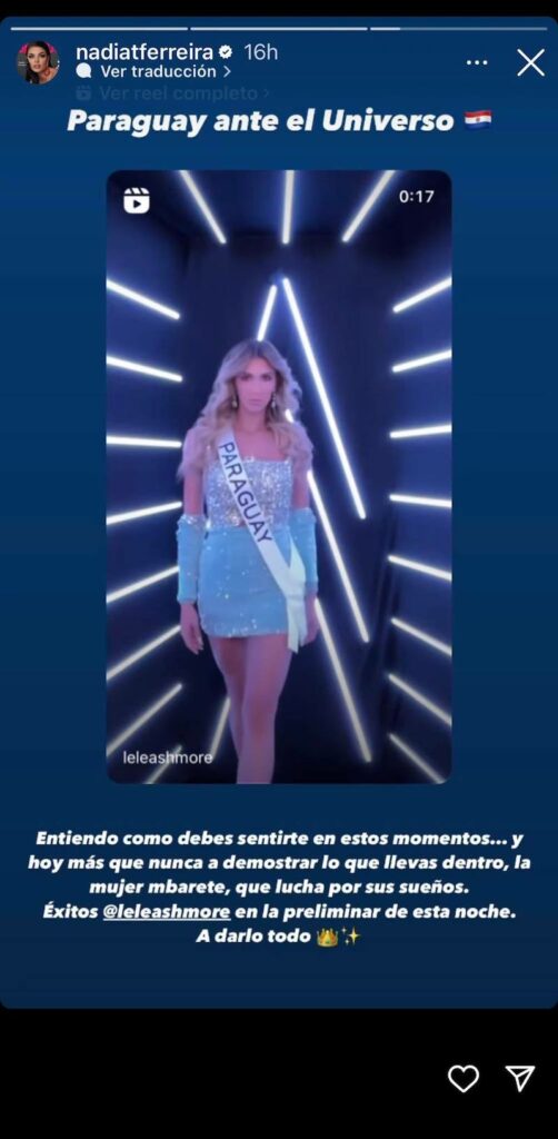 Diario HOY | Leah Ashmore tiene la "bendición" de Nadia Ferreira para ...